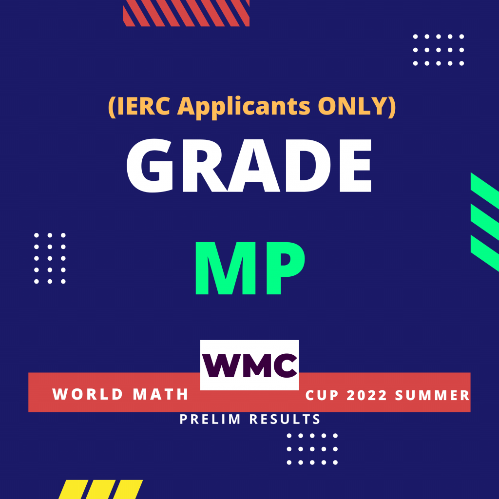 World Mathematics Cup - Summer Preliminary 2022 - GRADE MP (IERC ...